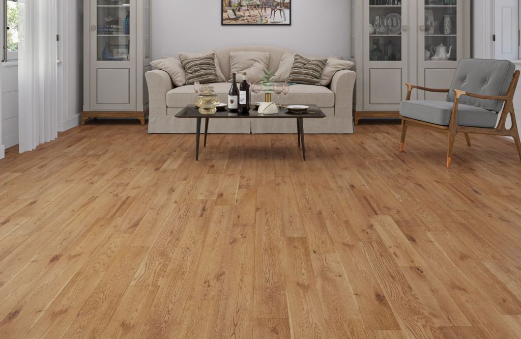 Hand Scraped Golden Oiled Solid Oak Rustic 125mm wide 18mm - Wood ...
